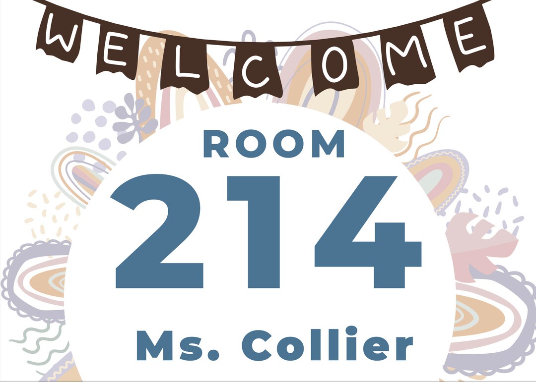Classroom Room Sign - Etsy