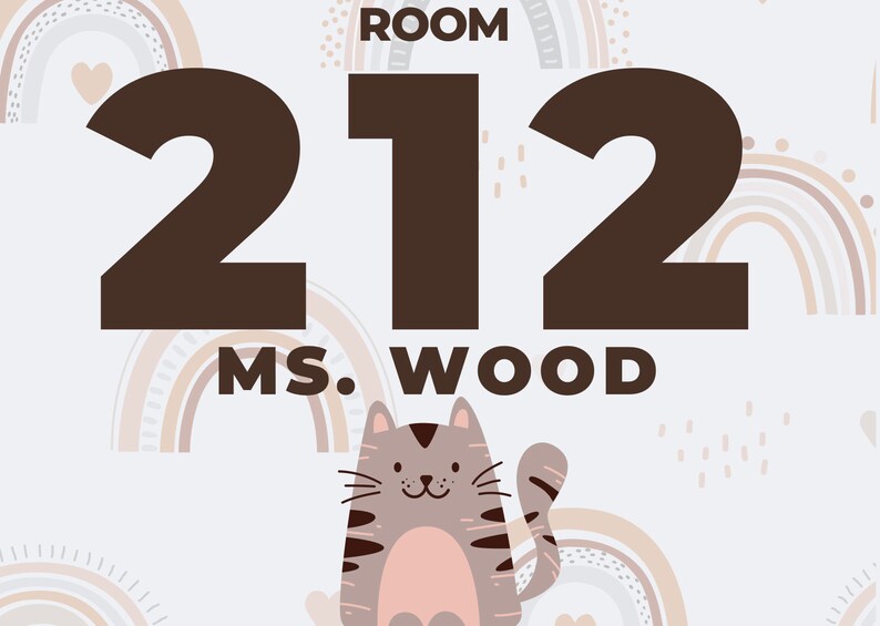 Classroom Room Sign - Etsy