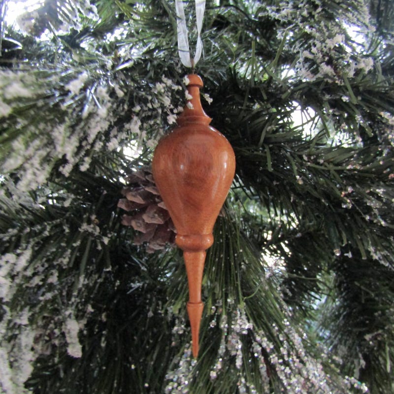 Wood Turned Ornament - Etsy