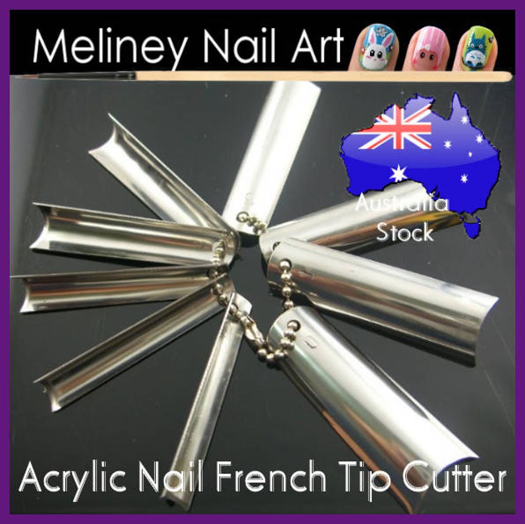 Q French Tip Cutter Acrylic Nail C Curve Tool Smile Line Single Tip ...