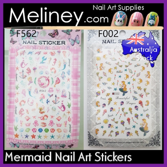 Little Mermaid Nail Art Stickers