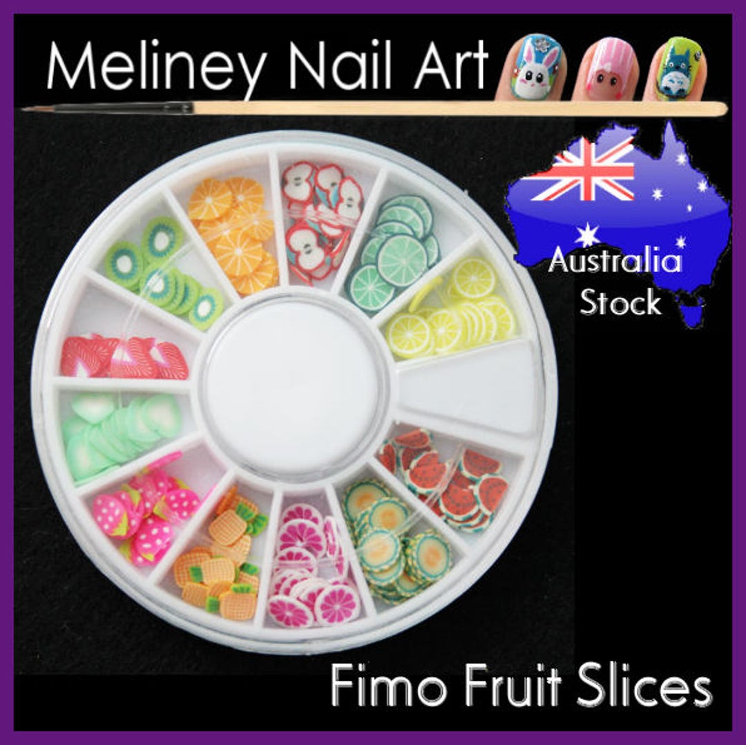 5mm Fimo Fruit Slices Wheel Nail Art Craft Decoration Supply DIY Cute ...