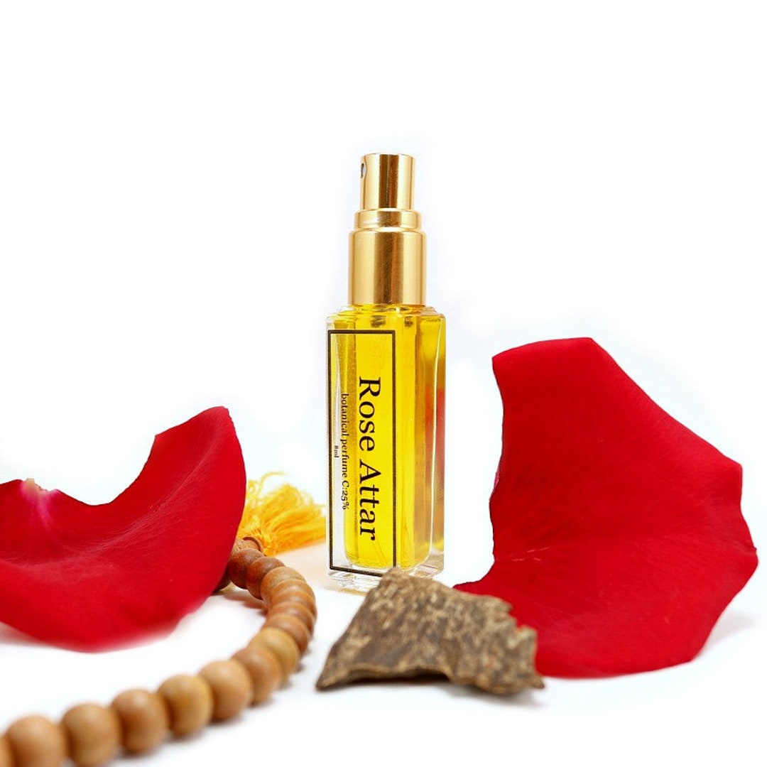 Rose Attar Perfume Made With 100% Real Rose Oil, All Natural Rose ...