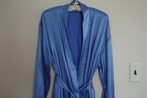 VINTAGE VICTORIA'S SECRET Robe / Sky Blue Silky Feel … - Gem