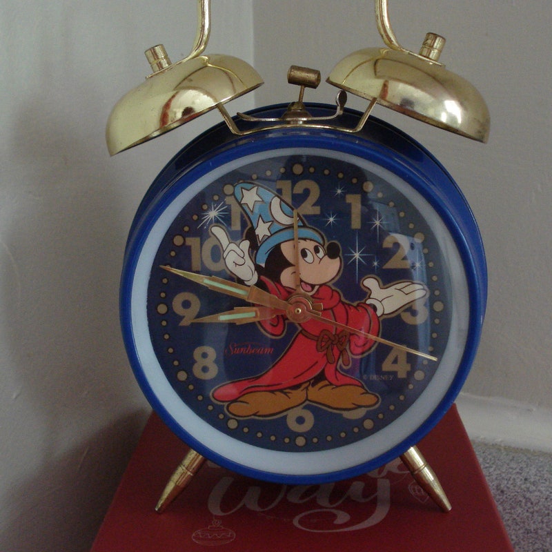 Mickey Mouse Alarm Clock - Etsy