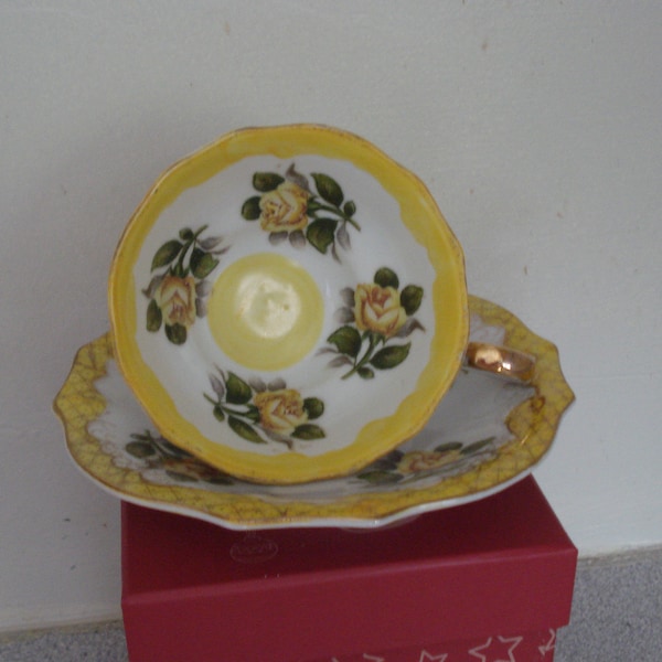 Yellow Tea Cup Set - Etsy