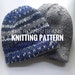 KNITTING PATTERN, Reversi Beanie, Reversible Beanie Knitting Pattern ...