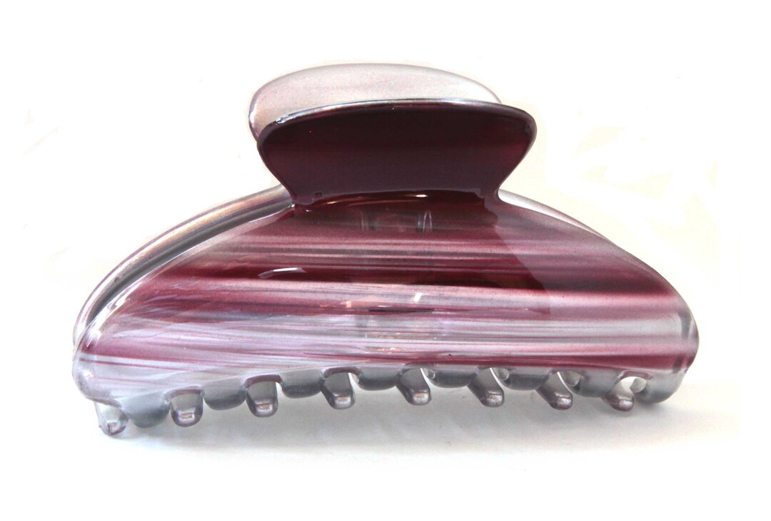 LIMITED COLLECTION Rose Wine French Hair Claw Clip Made in France Large ...