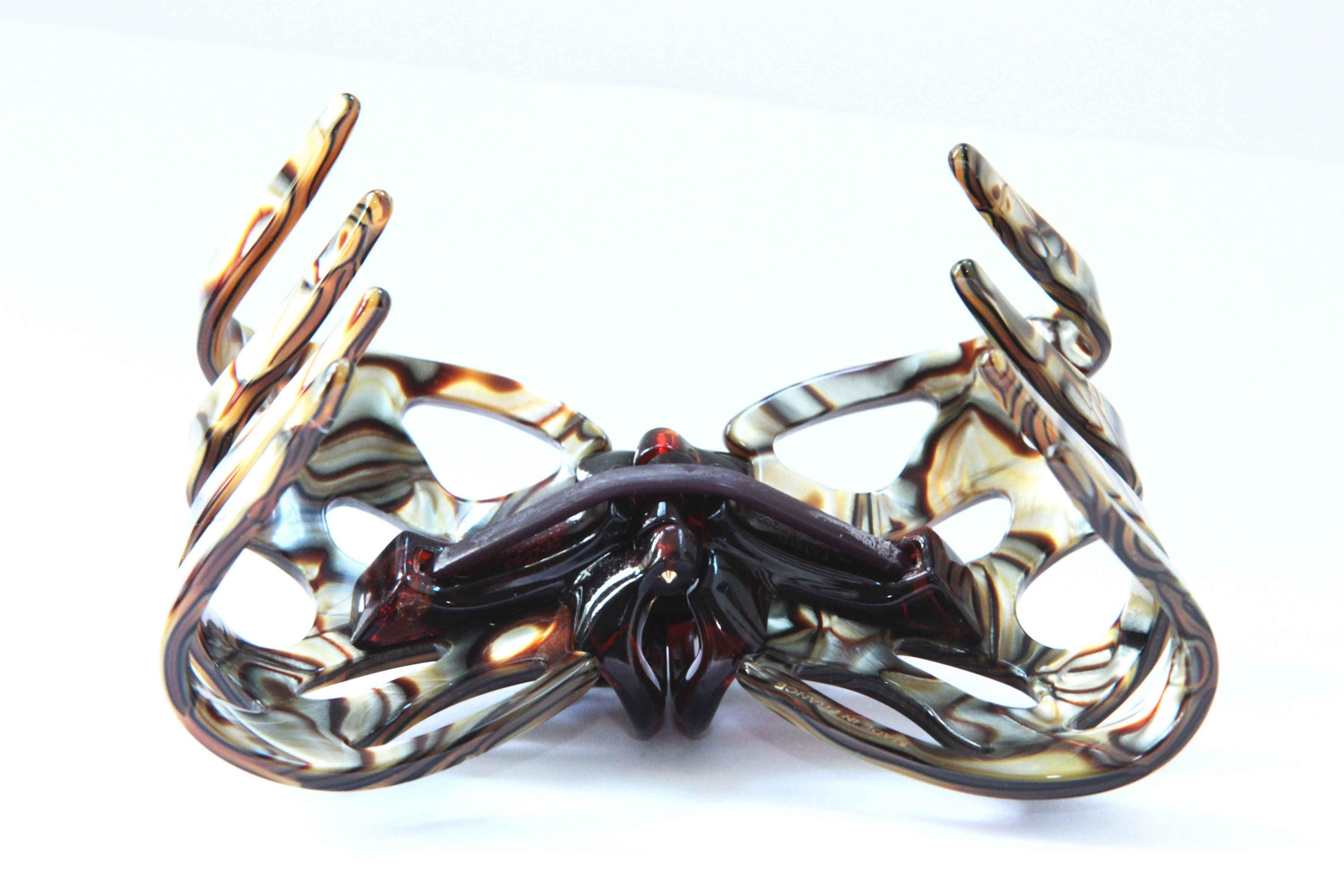 French Hand-made Hair Claw Couture Tortoise Octopus Jaw Onyx - Etsy