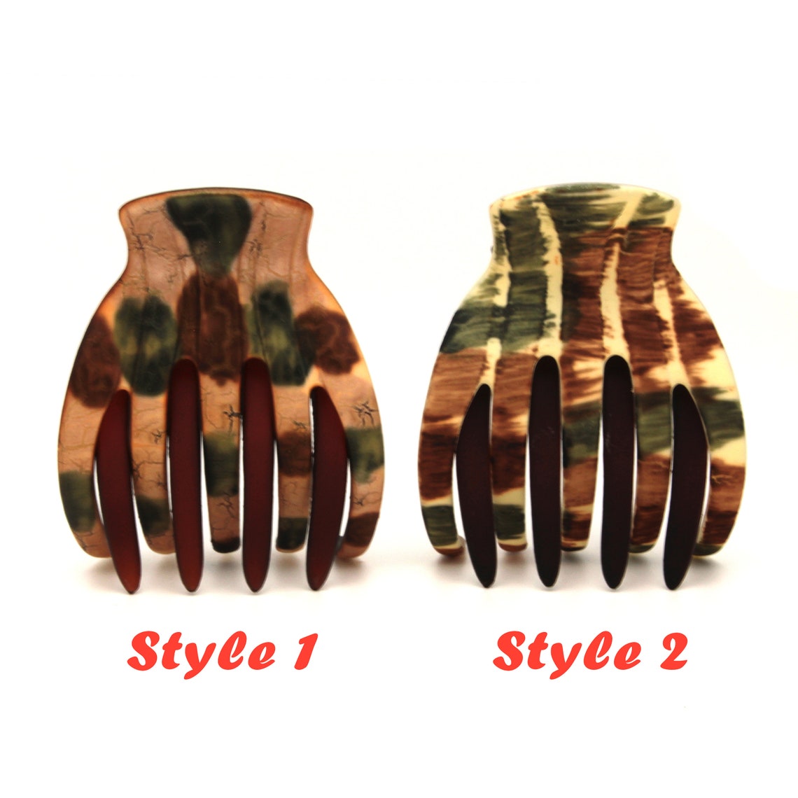 New Modern Art Hand Painted French Hair Claw Design for Modern ...
