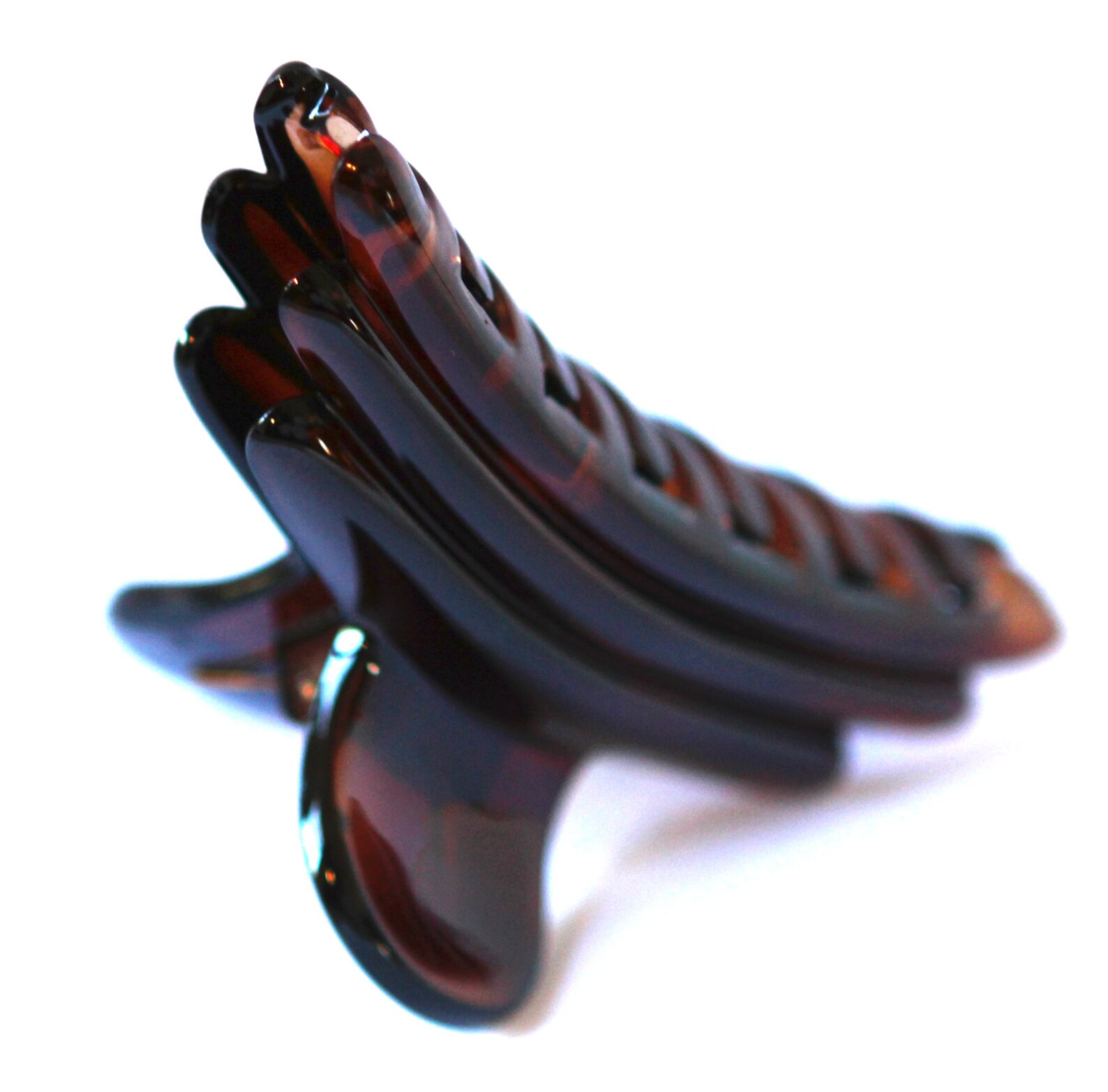 French Latest Jaw Clip Collection 3 1/2 Celluloid Acetate Tortoise Hair ...