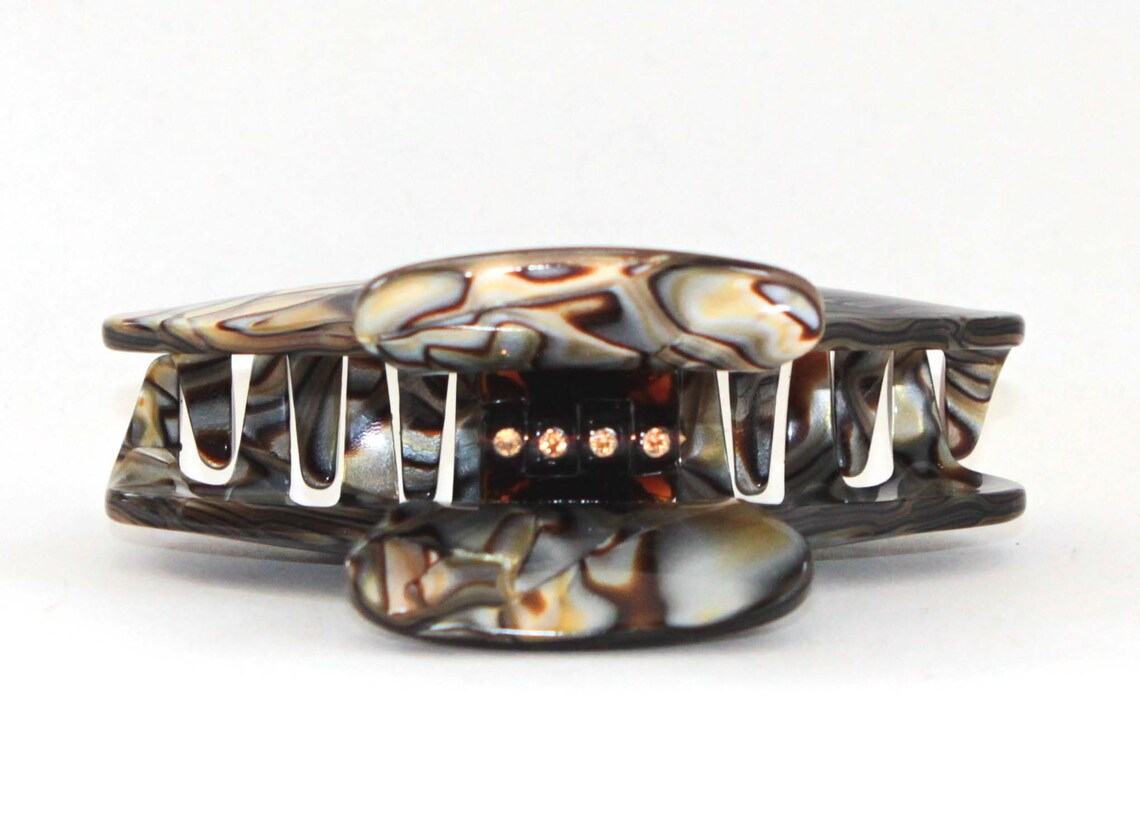 SALE Latest French Hand-made Hair Claws Large 3.5 Inch Onyx - Etsy