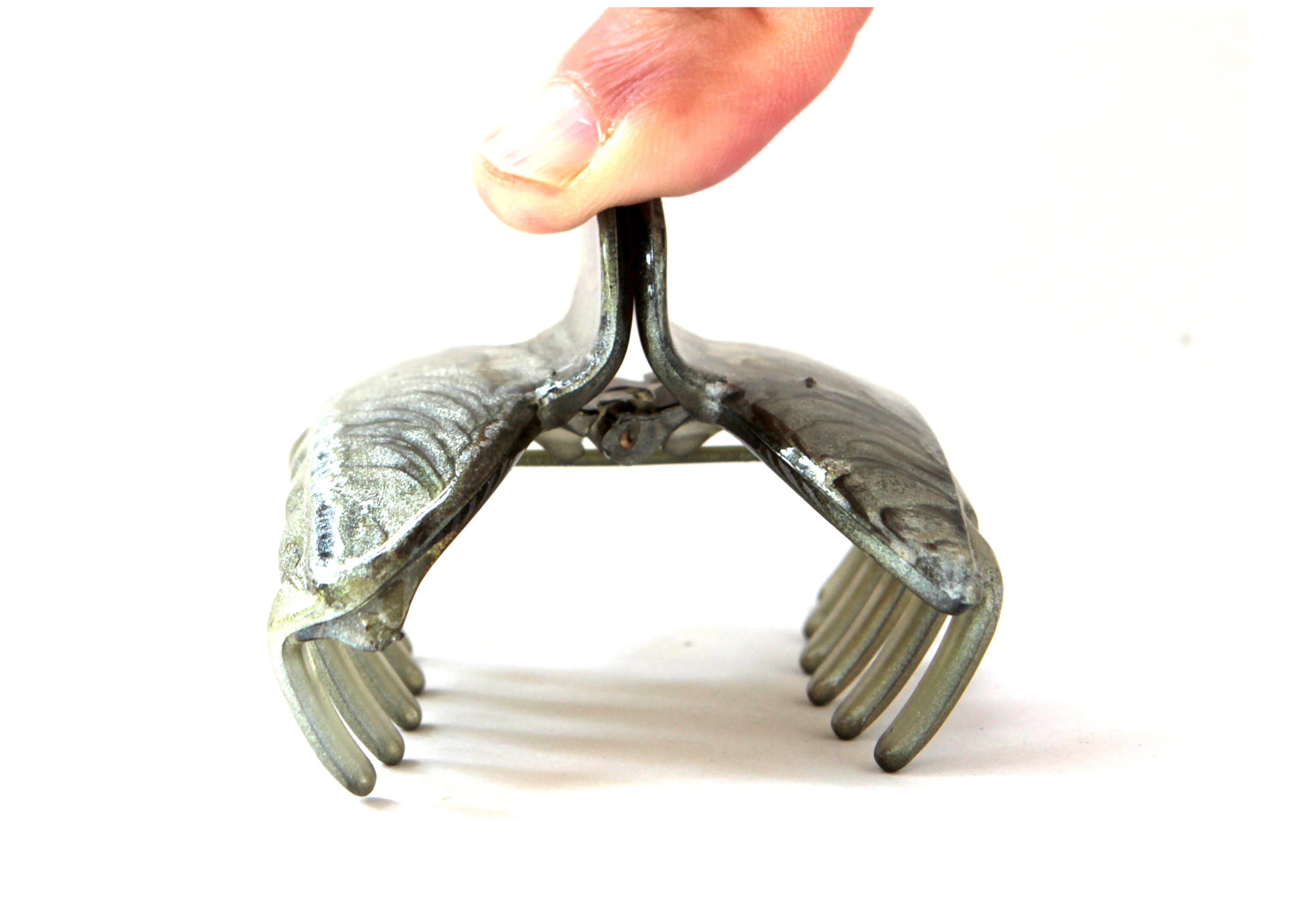 New Hand-painted Metallic Jaw Clip Made in France Compact Design With ...