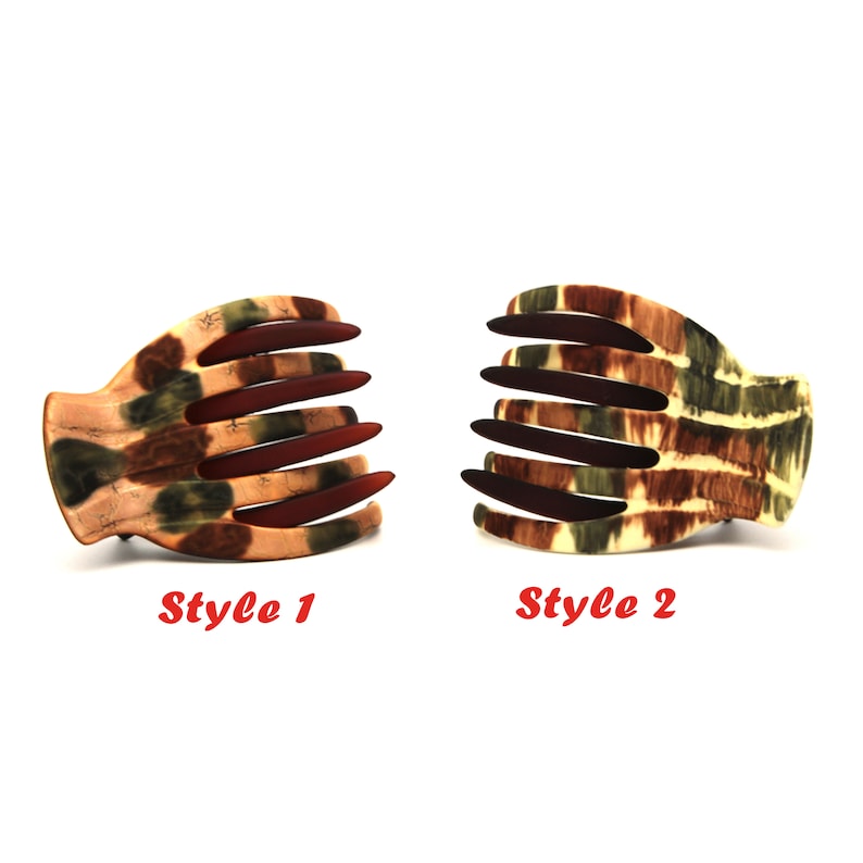 New Modern Art Hand Painted French Hair Claw Design for Modern ...