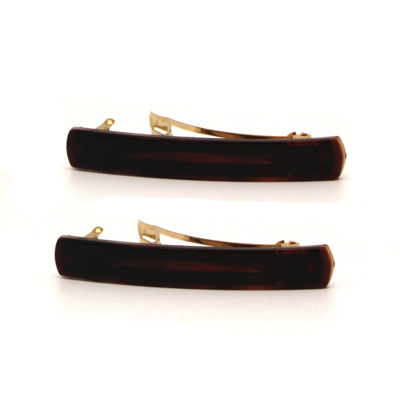 Set of 2 French Handmade Mini Hair Barrette Light Weight Durable High ...