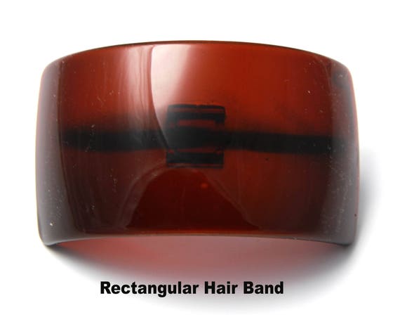 New French Tortoise Shell Elastic Hair Band Made of High - Etsy