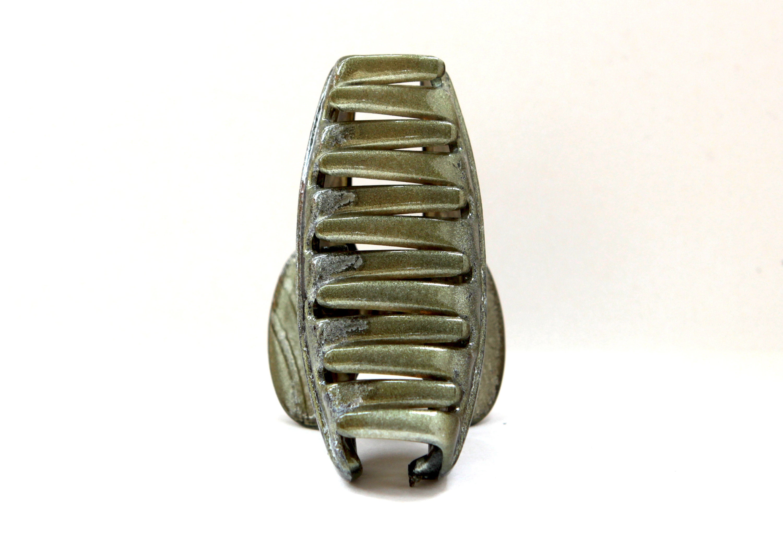 New Hand-Painted Metallic Jaw Clip Made In France Compact | Etsy