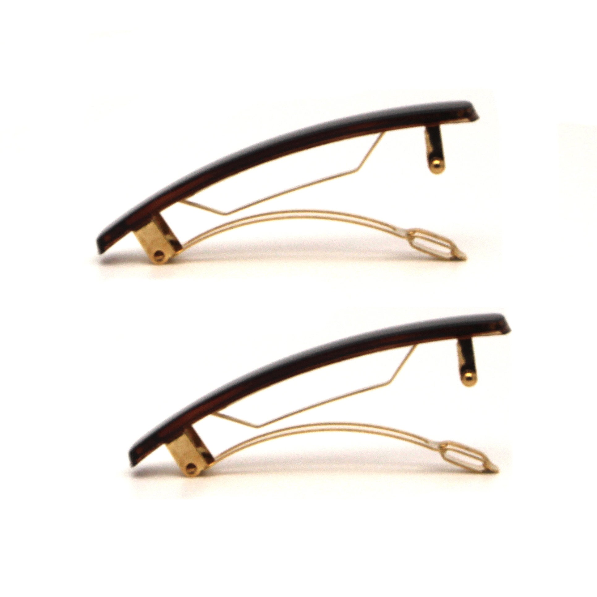 Set of 2 French Handmade Mini Hair Barrette Light Weight Durable High ...