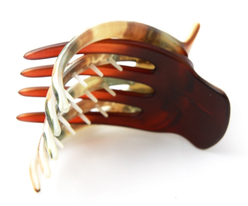 French Hand Painted Tortoise Shell Hair Jaw Clip - Size 3 Inches Q06 - Etsy