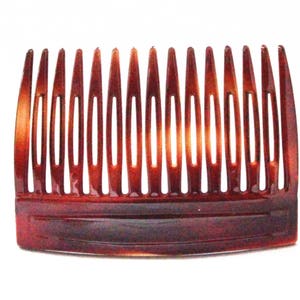 Set of Two Tortoise Print Combs French Made High Quality Celluloid ...