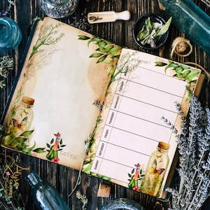 APOTHECARY, Medicinal Herbs, Monthly Calendar 2024 PRINTABLE, 2024 ...