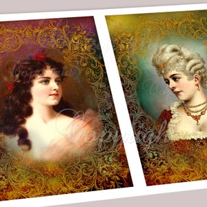 Renaissance - Digital Download Art, Digital Collage Sheet, Scrapbook ...