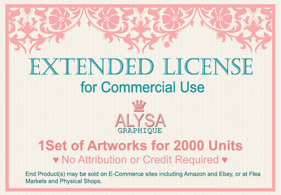 EXTENDED COMMERCIAL LICENSE for Physical Products - Small Business ...