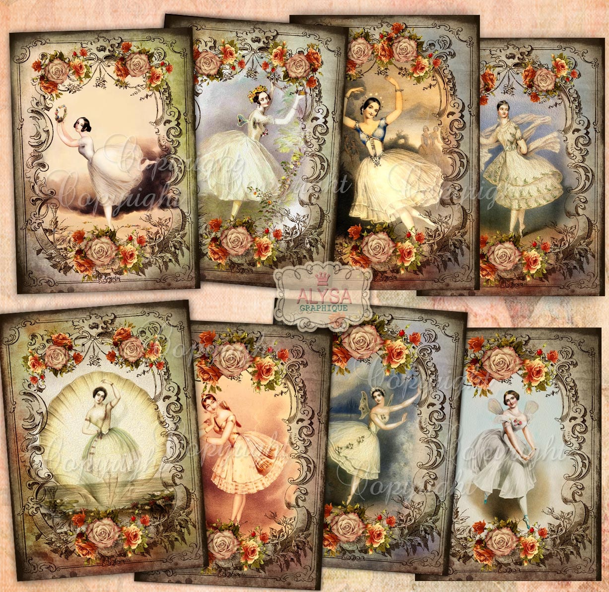 DANCE WITH ME Printable Download Digital Collage Sheet - Etsy