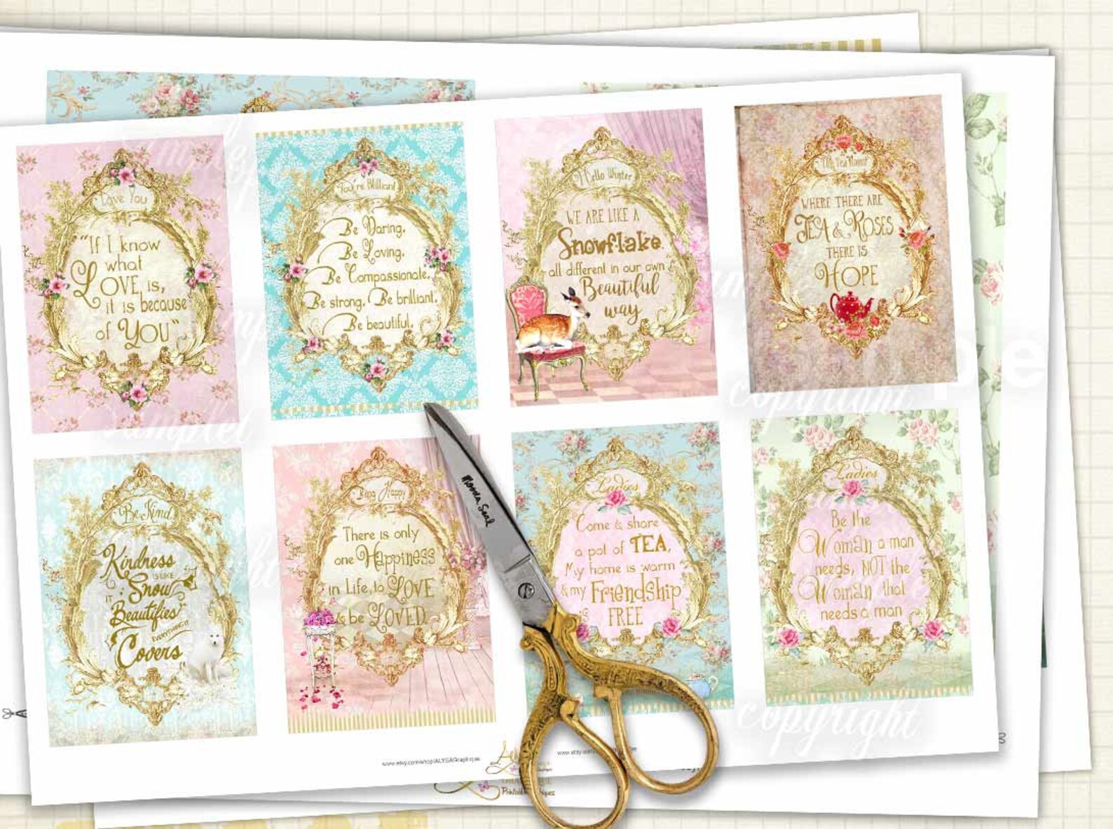 Printable Tags - Motivation Quotes, Printable Scripture Cards, Digital ...