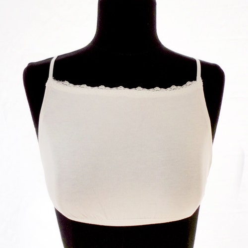 Cleavage Cover Low Cut Model Bralette Cami Bra Modest - Etsy Israel