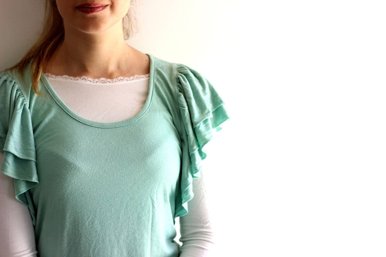 Plus Size Crop Top Modest Clothing Modesty Panel Modest Cleavage