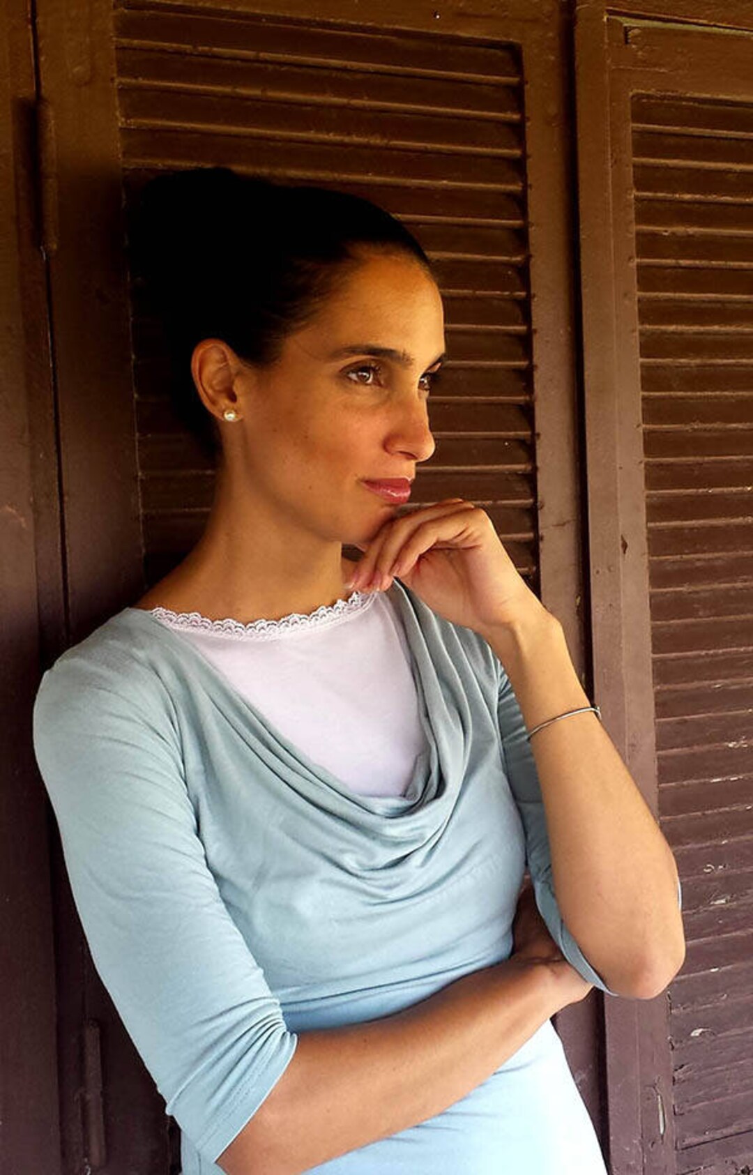 Modest Bralette , Cleavage Cover , Collarbone Cover , Summer Bralette ...