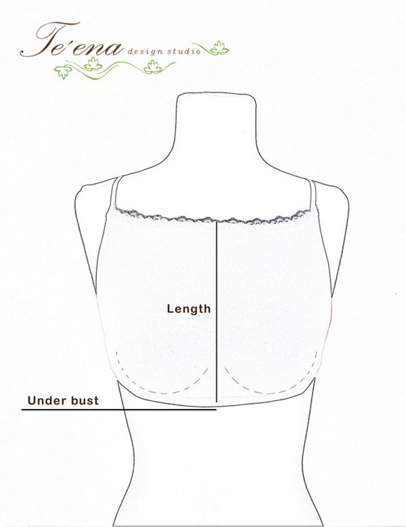 Cleavage Cover, Low Cut Model, Bralette, Cami Bra, Modest Bralette ...