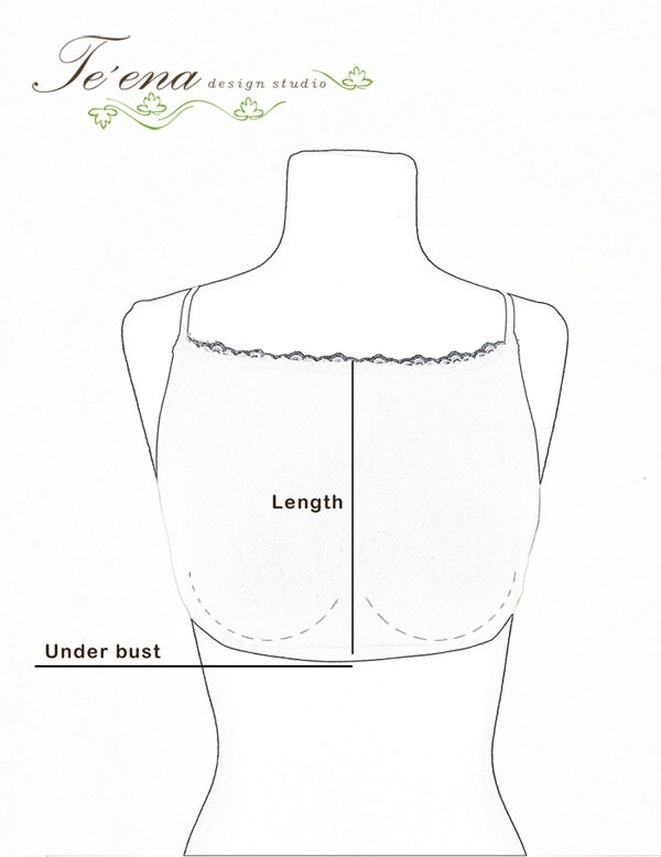 Bralette, Low Cut Model , Cami Bra, Modest Bralette, Cleavage Cover ...