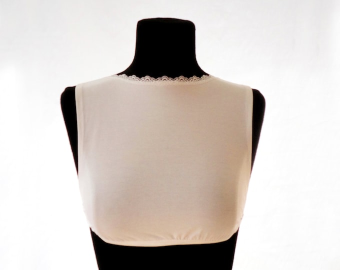 Bralette, Low Cut Model , Cami Bra, Modest Bralette, Cleavage Cover ...