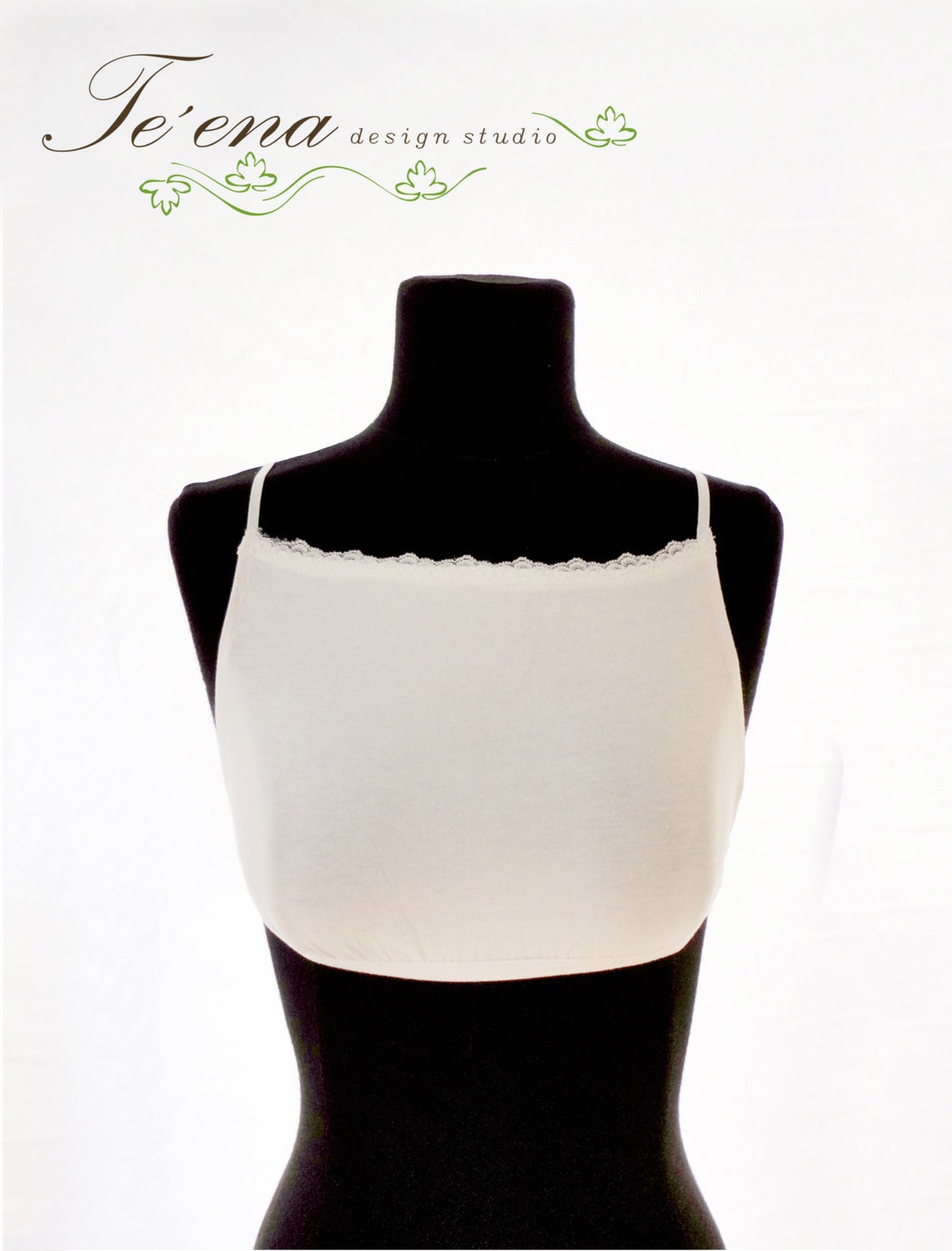 Cleavage cover low cut model Bralette Cami bra Modest | Etsy