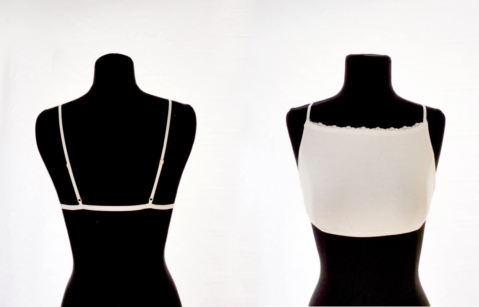 Bralette, Low Cut Model , Cami Bra, Modest Bralette, Cleavage Cover ...