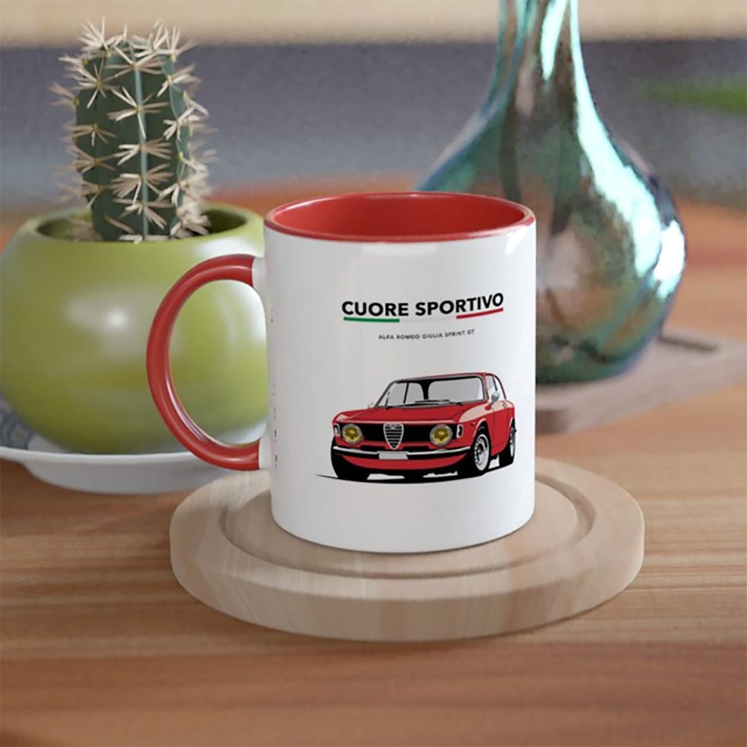 Alfa Romeo Giulia Ceramic Mug. Car Illustration, Automotive Art, Car ...