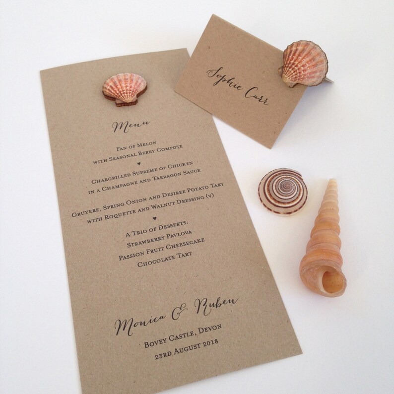 Menu Wedding Menu Beach Theme Menu Beach Wedding Menu | Etsy