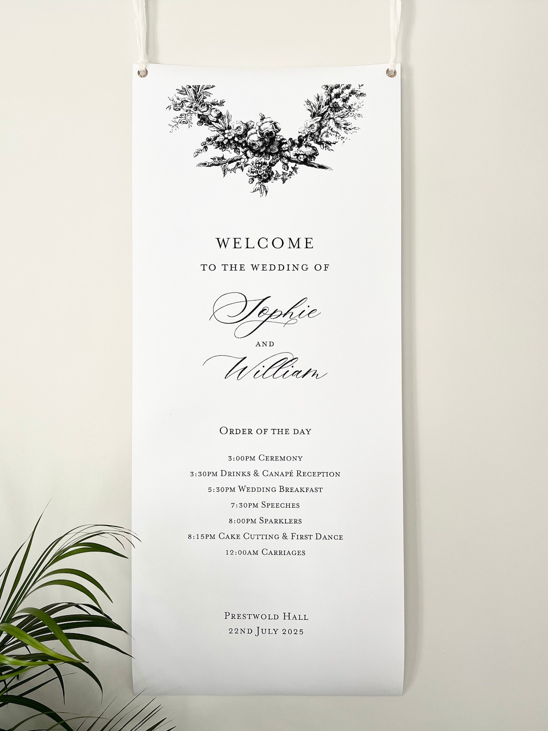 Canvas Wedding Sign, Wedding Banner - Etsy