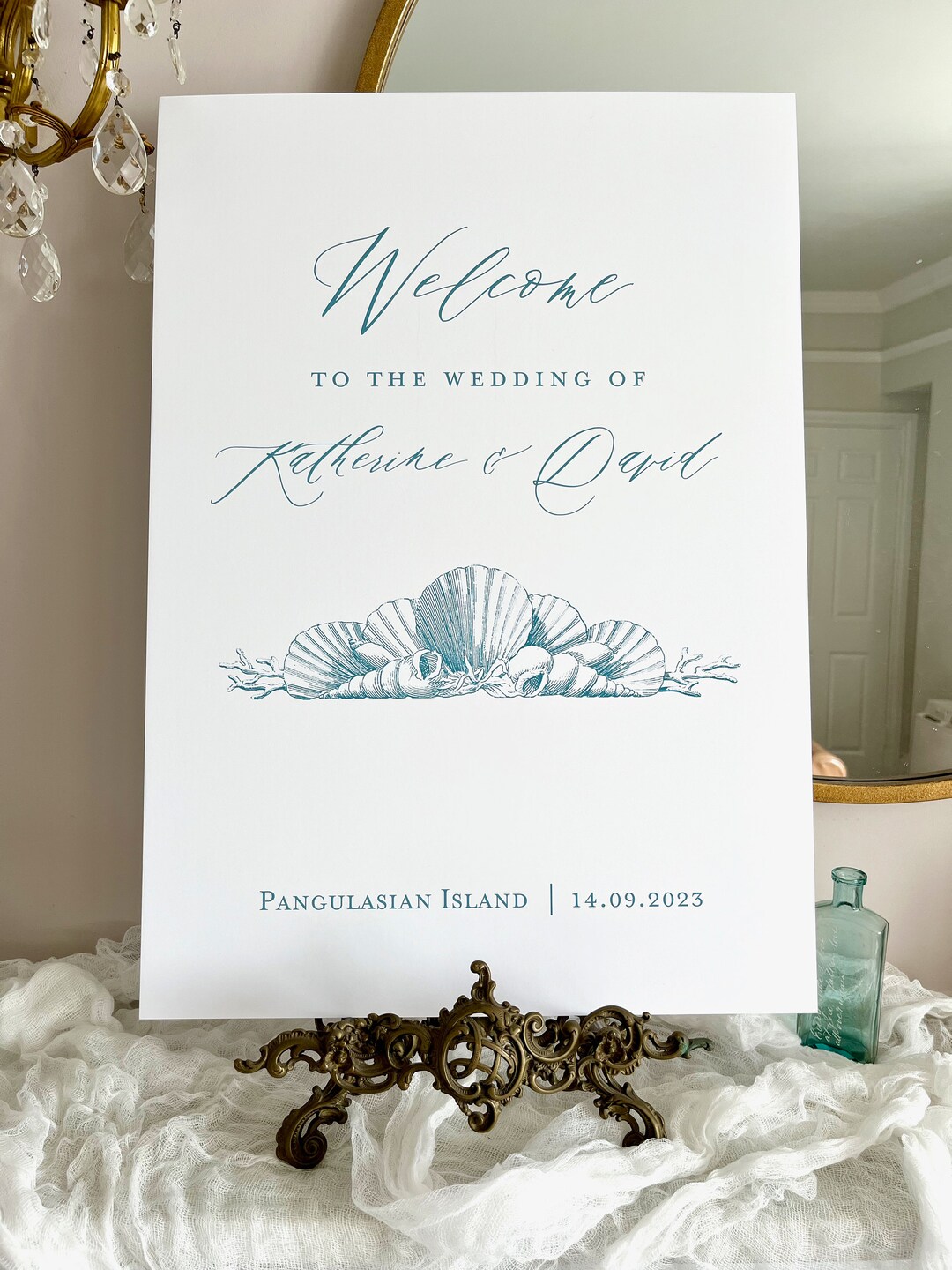 Beach Theme Welcome Sign, Print, Poster, Posterboard, A1, A2 - Etsy UK