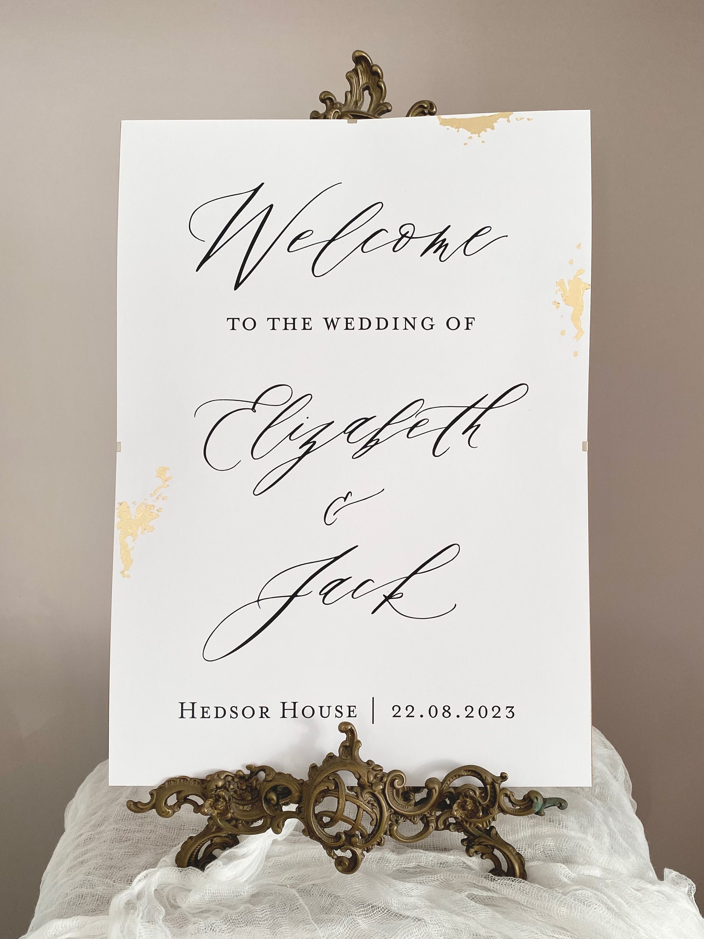 Wedding Welcome Sign, Poster, Print, Posterboard A2 - Etsy UK
