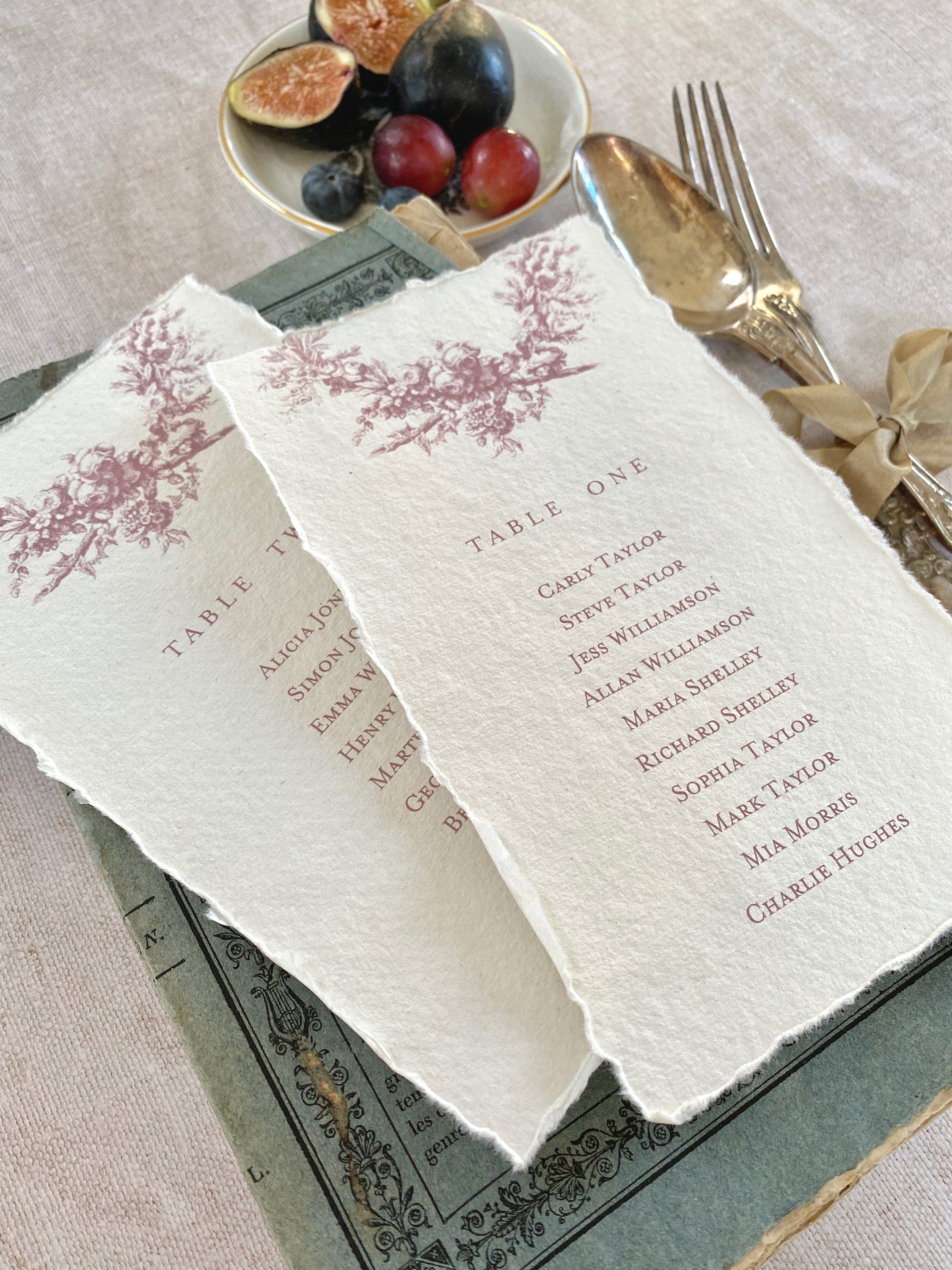 Kew Seating Plan Handmade Paper Table Plan DIY Seating Plan - Etsy UK