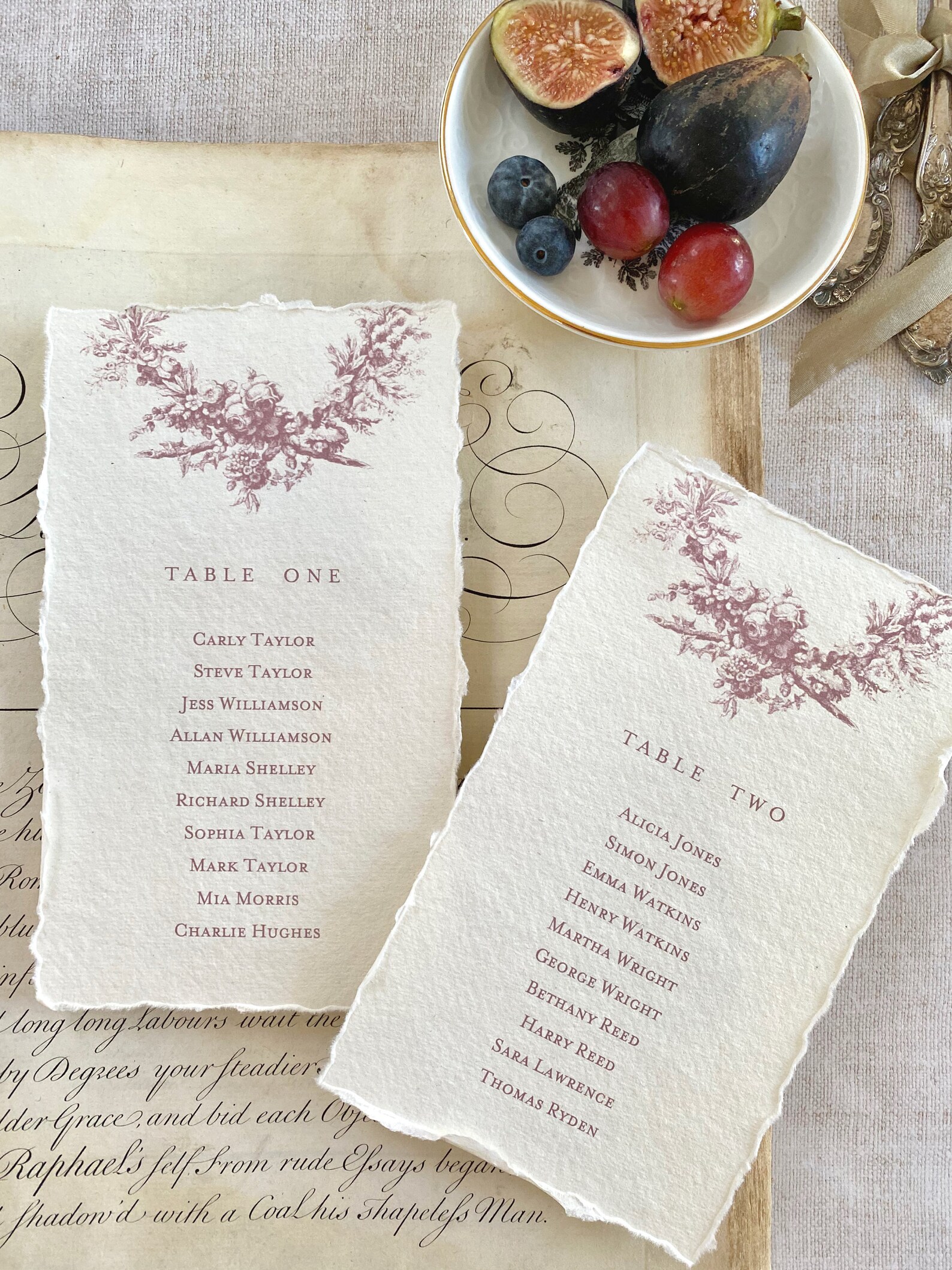 Kew Seating Plan Handmade Paper Table Plan DIY Seating Plan - Etsy UK