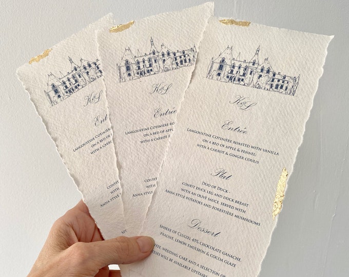 Wedding Venue Menu SAMPLE, Chateau Menu, Château Le Mas De Montet Menu ...