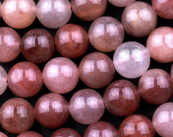 Natural Red Hematoid Lepidocrocite Quartz 4mm 6mm 8mm 10mm - Etsy