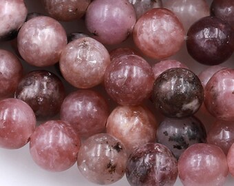 Natural Light Violet Purple Lepidolite 4mm 6mm 8mm 10mm Round - Etsy