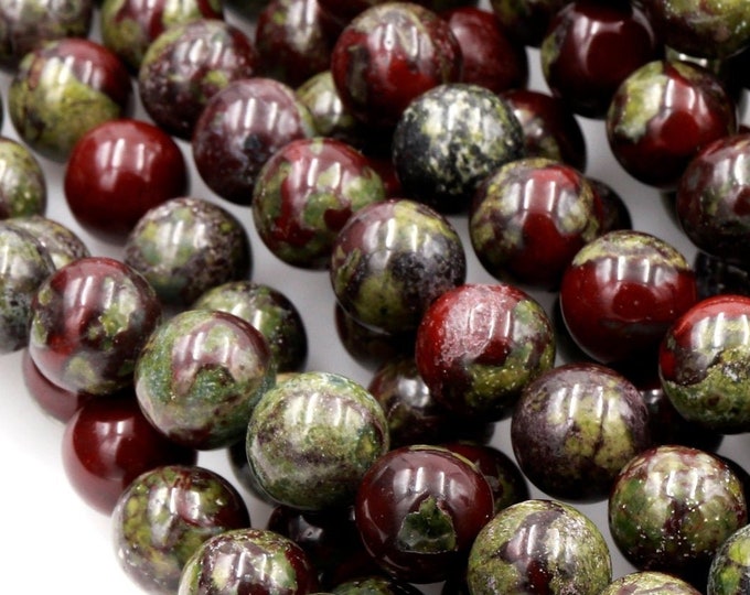 Real Genuine Bloodstone 4mm 6mm 8mm 10mm Round Beads 100% - Etsy