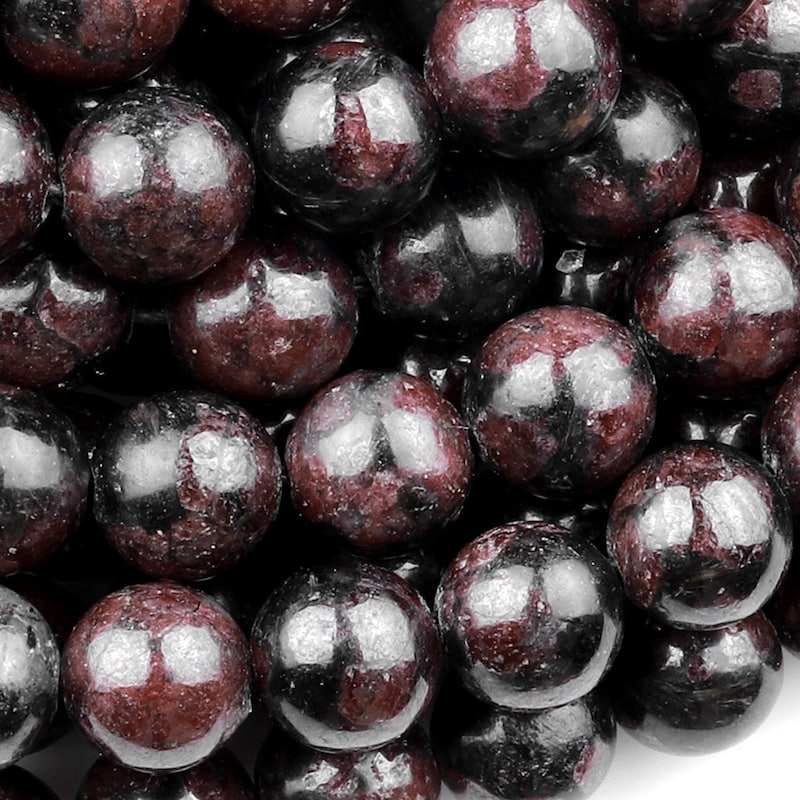 Garnet Raw Beads 6mm - Etsy