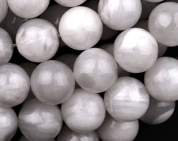 Gray Map Stone Jasper 4mm 6mm 8mm 10mm Smooth Round Beads Aka | Etsy